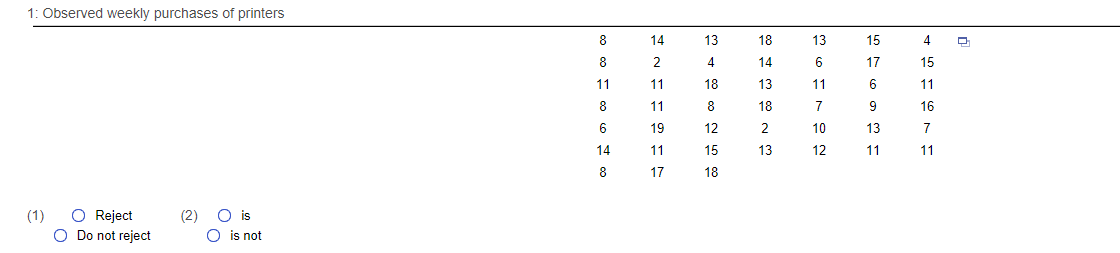 Solved 4. The accompanying data shows the weekly purchases | Chegg.com
