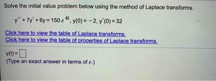 Solved 752 Solve The Initial Value Problem Below Using The 