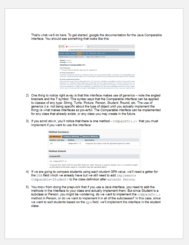 ITSC 1213 - Abstraction and Interfaces ***Please | Chegg.com