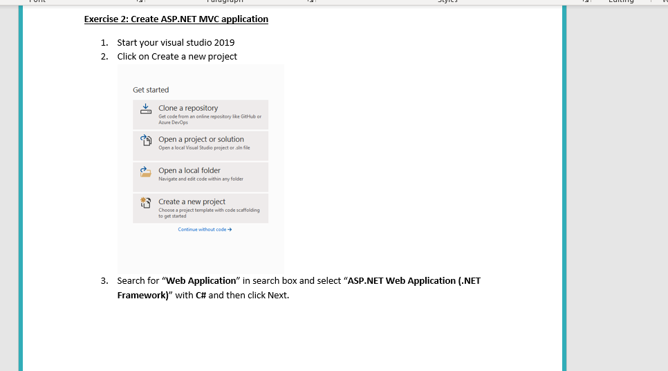 Solved Exercise 2 Create Aspnet Mvc Application 1 Start 6079
