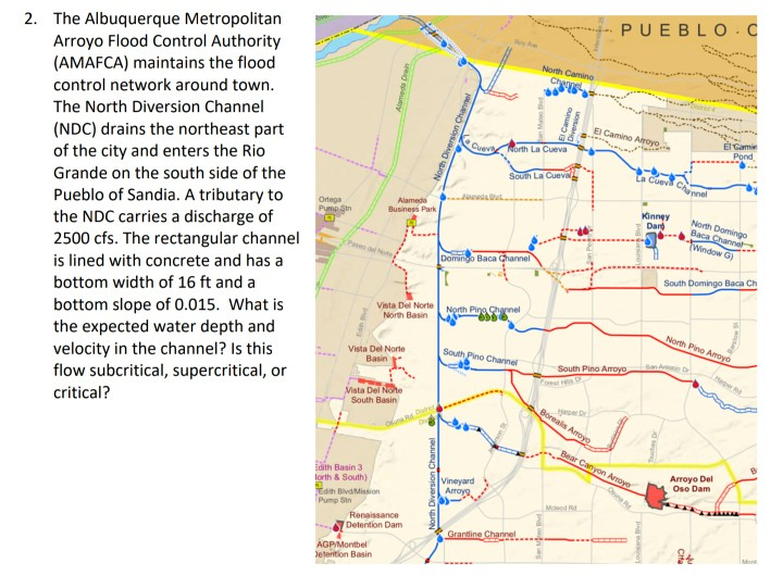 Solved 2. The Albuquerque Metropolitan Arroyo Flood Control | Chegg.com