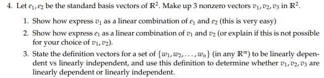 Solved 4. Let e1,e2 be the standard basis vectors of R2. | Chegg.com