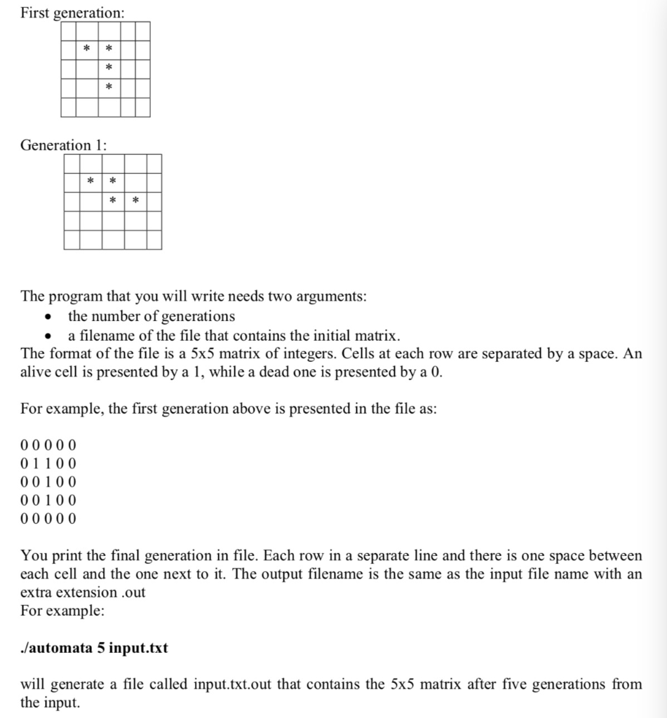 c programming. The main execution consists of a | Chegg.com