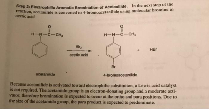 Solved Part B. Miniscalc Synthesis of 4-Bromoacetanilide | Chegg.com