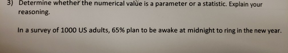 Solved 3) Determine whether the numerical value is a | Chegg.com