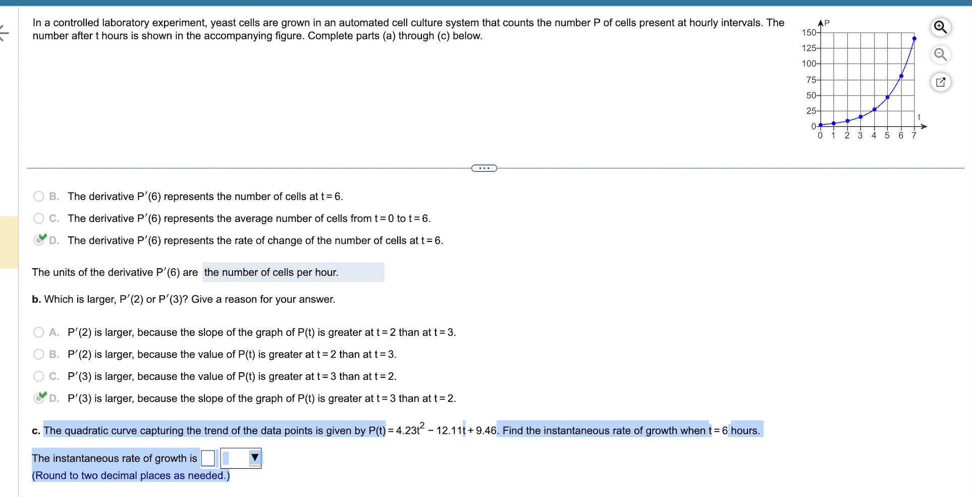 Solved In a controlled laboratory experiment, yeast cells | Chegg.com