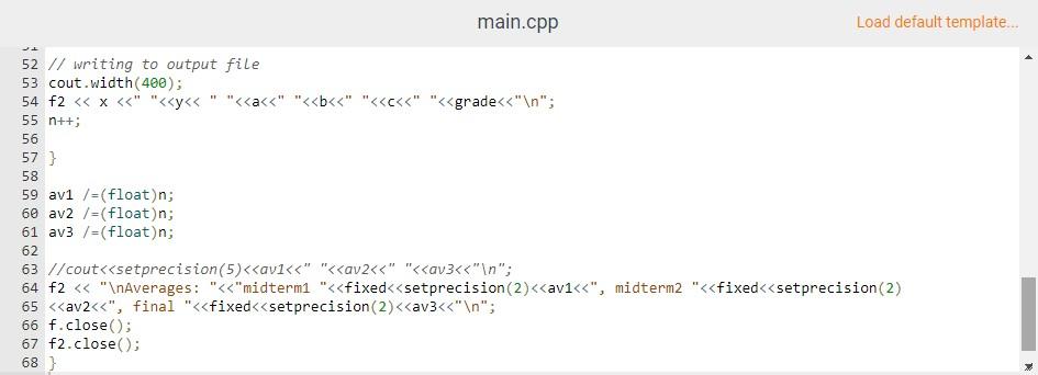 Solved Write a program that reads the student information | Chegg.com