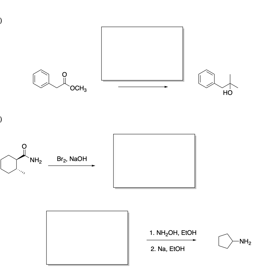 Solved OCH3 HO NH2 Br2, NaOH 1. NH2OH, EtOH -NH2 2. Na, EtOH | Chegg.com