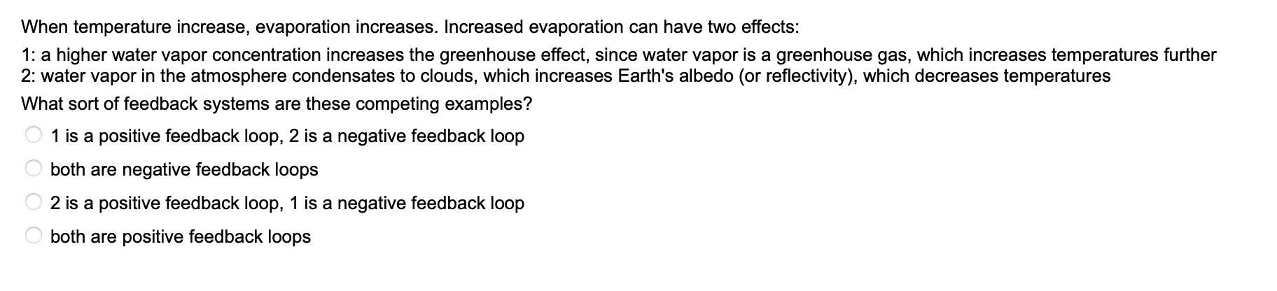 Solved When temperature increase, evaporation increases. | Chegg.com