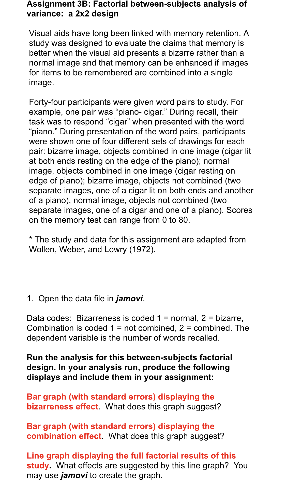 Solved Assignment 3B: Factorıal between-subjects analysis of | Chegg.com