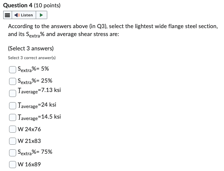 Solved Question 4 (10 ﻿points)According to the answers above | Chegg.com