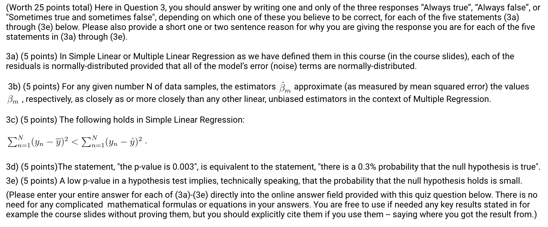 Solved (Worth 25 points total) Here in Question 3, you | Chegg.com