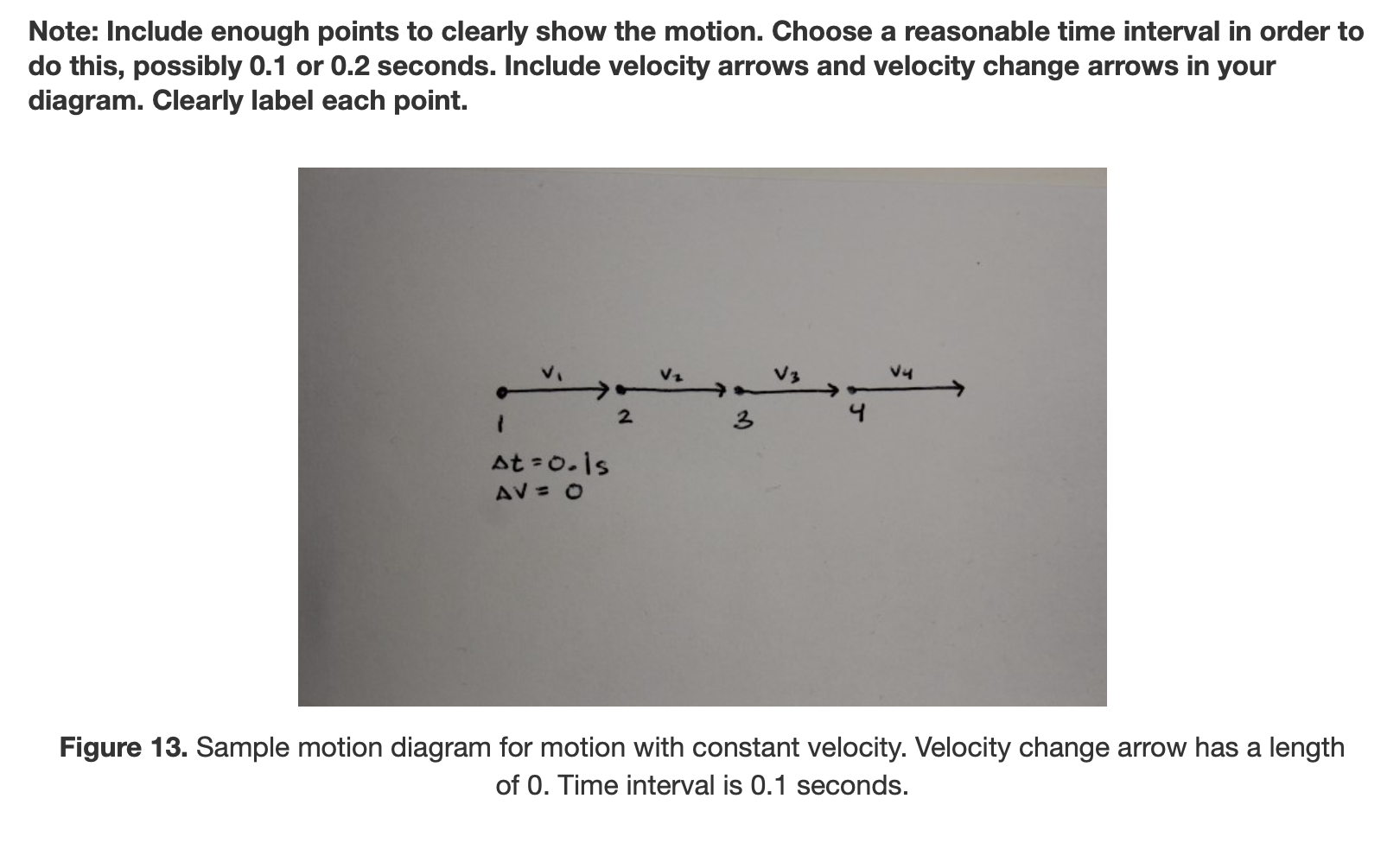 Solved Draw a motion diagram on a sheet of paper for the | Chegg.com