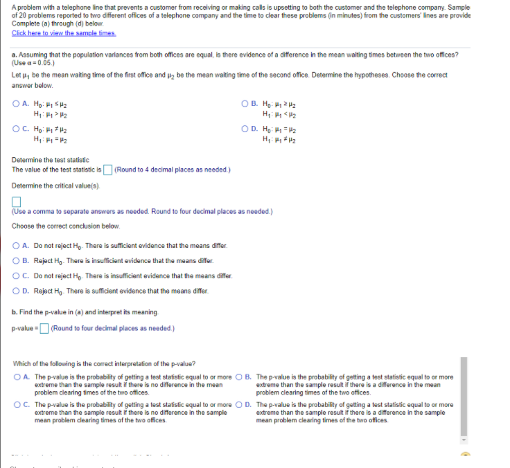 Solved A problem with a telephone line that prevents a | Chegg.com