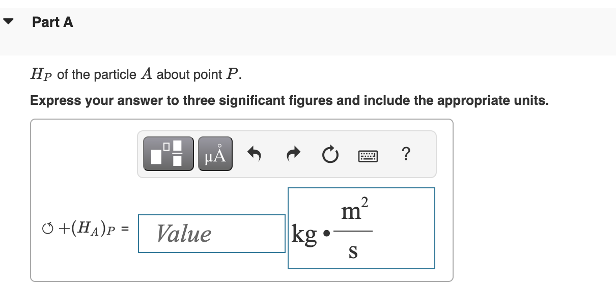 Solved Determine the angular momentum HP of each of the two | Chegg.com