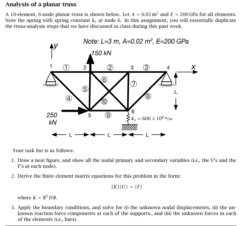 Solved Please help me to solve this Finite Element Method | Chegg.com