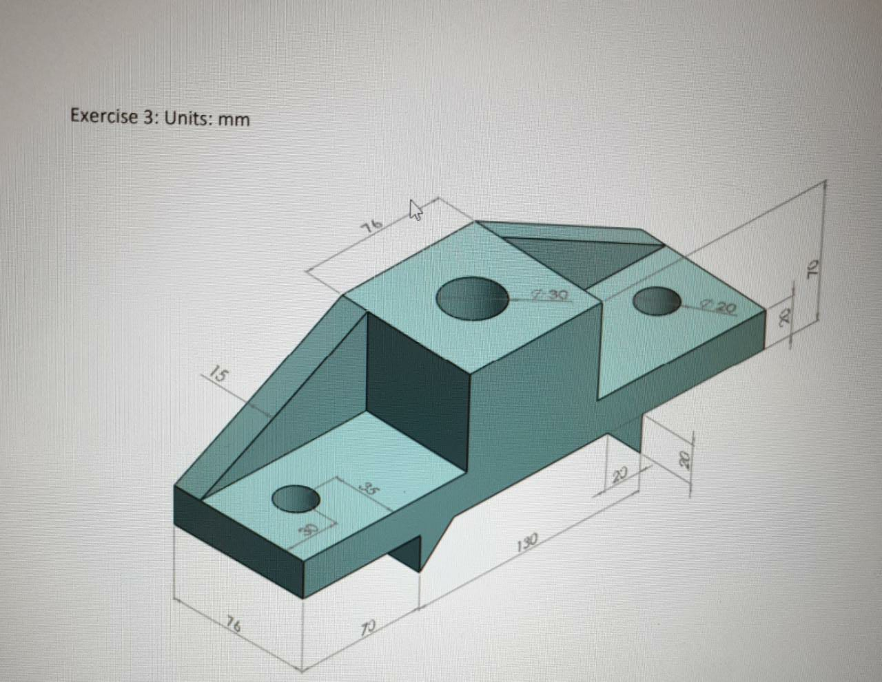 Solved Draw multiview projection in AutoCAD. Define the | Chegg.com