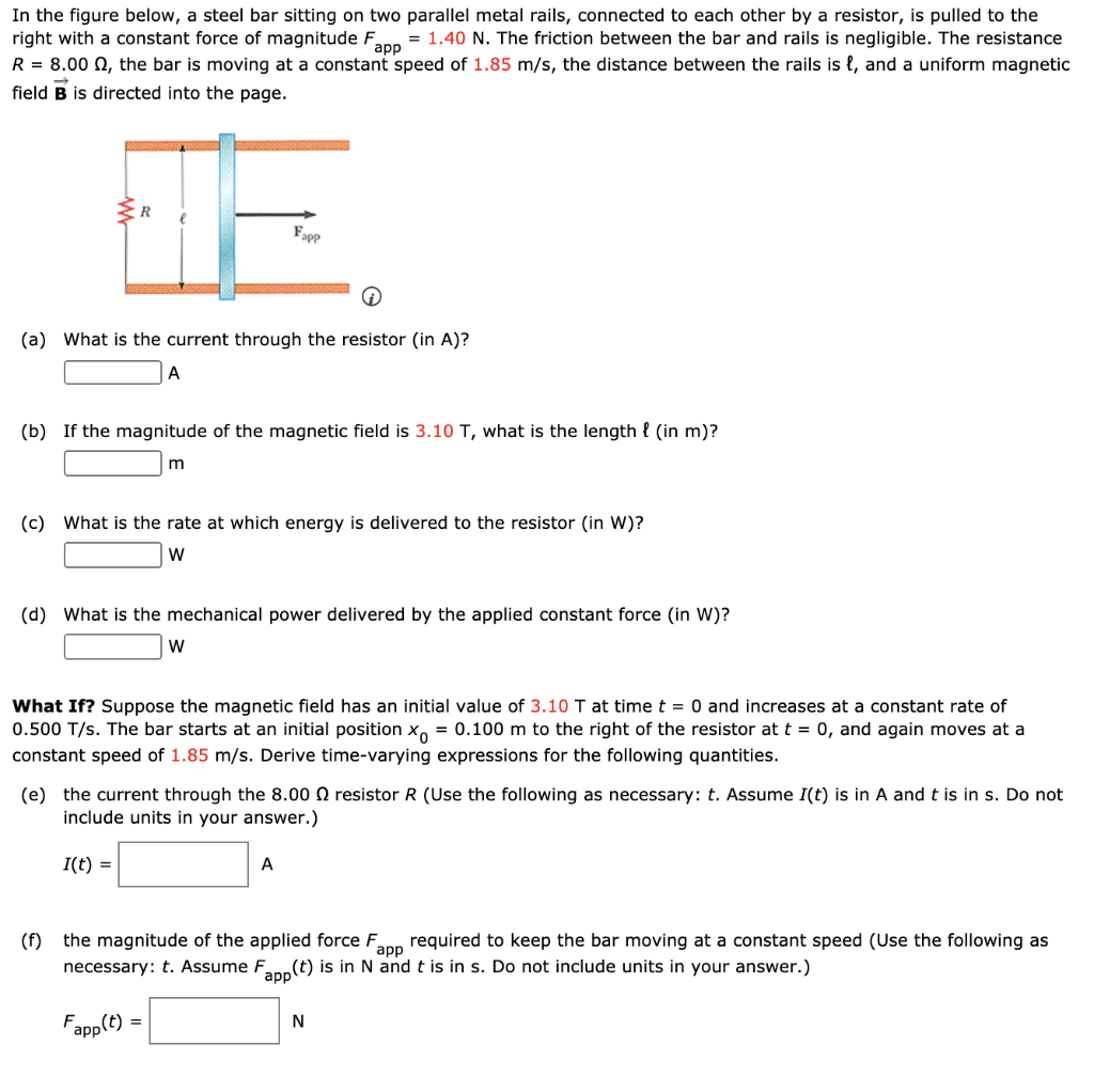 Solved In the figure below, a steel bar sitting on two | Chegg.com