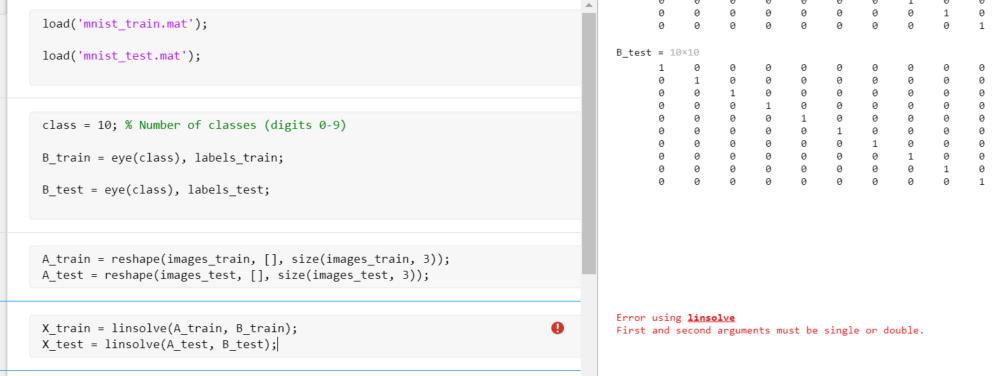 Solved \[ \begin{array}{l} \text { load('mnist_train.mat'); | Chegg.com