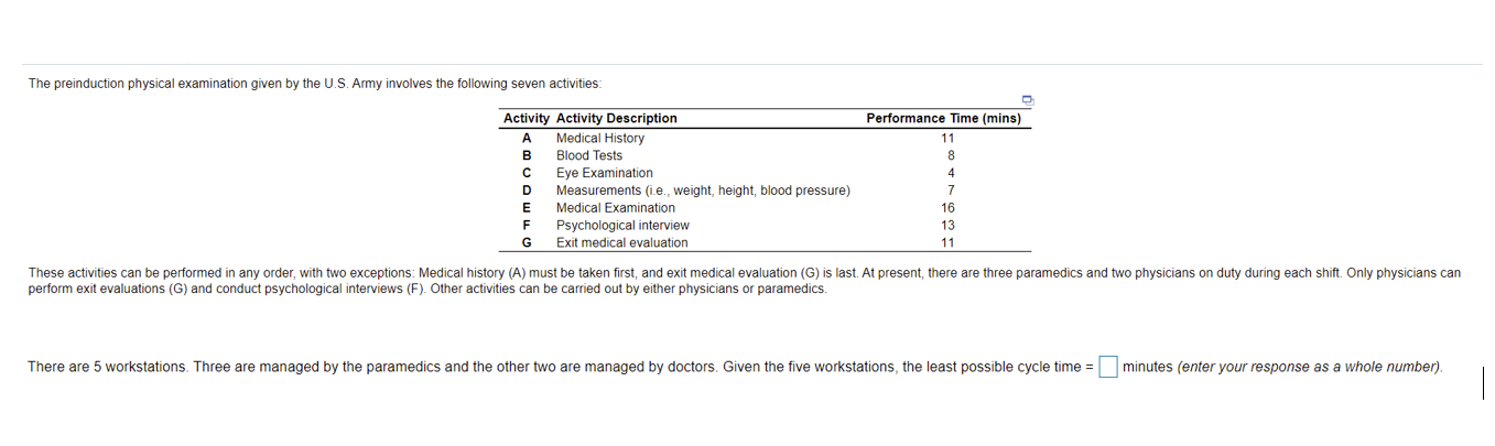 Solved The preinduction physical examination given by the | Chegg.com