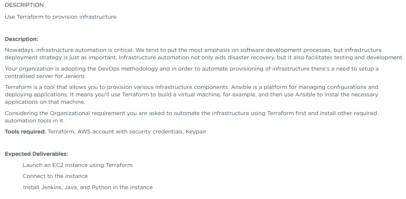 Solved Use Terraform to provision infrastructure | Chegg.com