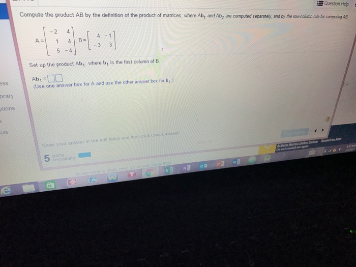 Solved ompute each matrix sum or product if it is defined if | Chegg.com