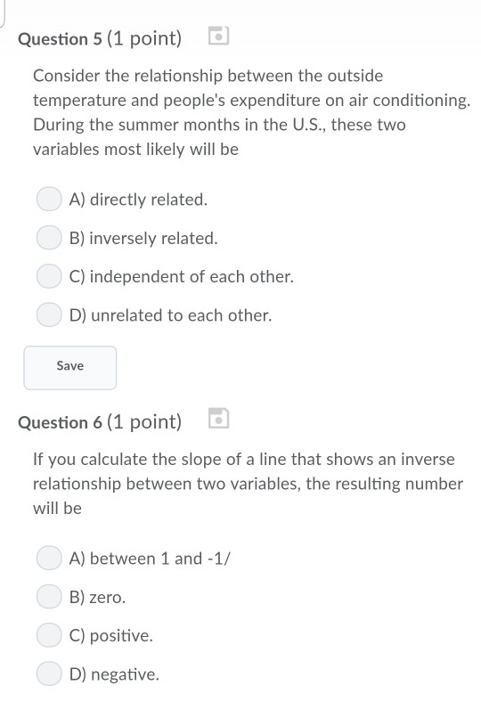 Solved Question 5 (1 point) Consider the relationship | Chegg.com