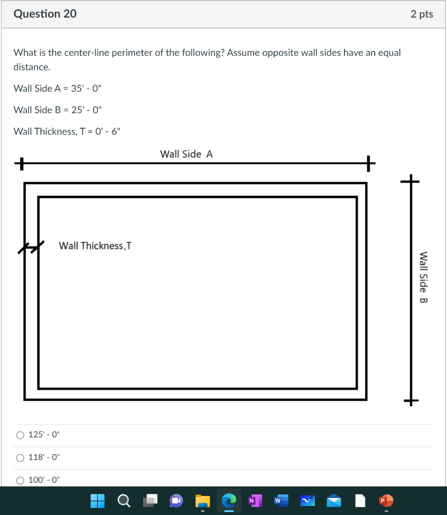 Solved What is the center-line perimeter of the following? | Chegg.com