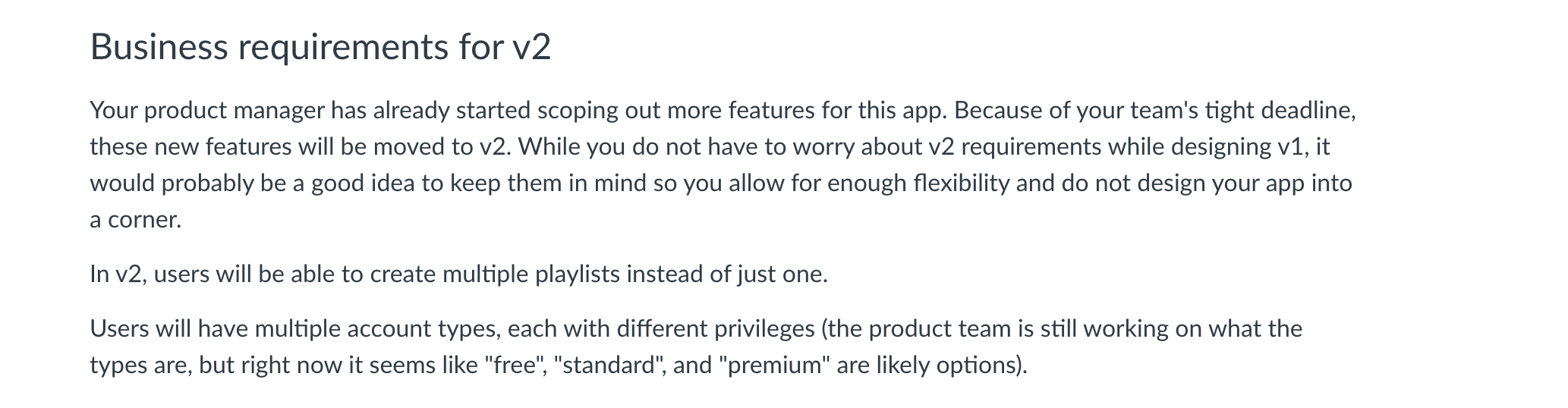 Solved For this assignment, pretend you are a software | Chegg.com