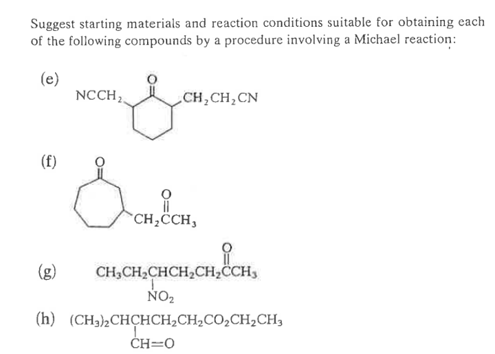 Solved Suggest starting materials and reaction conditions | Chegg.com