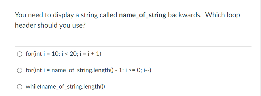 Solved You need to display a string called name_of_string | Chegg.com