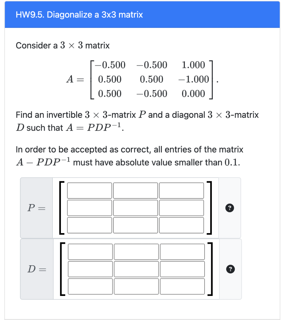 Solved Consider a 3×3 matrix | Chegg.com
