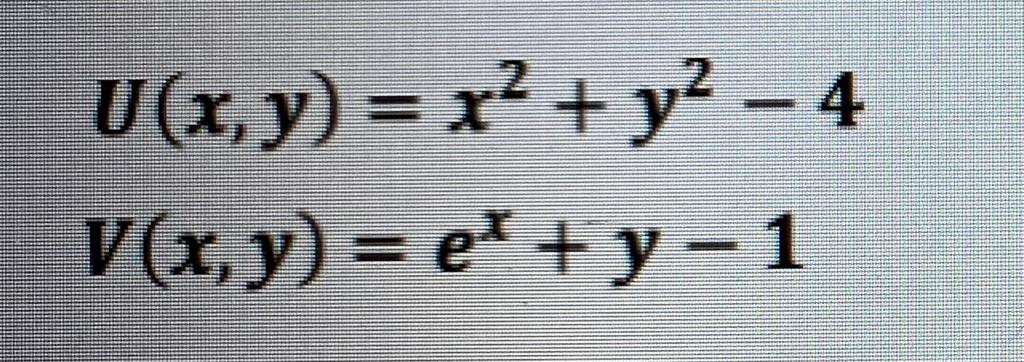 Solved Below are the roots of simultaneous nonlinear | Chegg.com