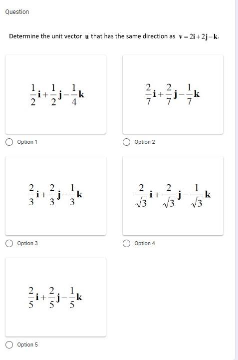 Solved Determine the unit vector u that has the same | Chegg.com
