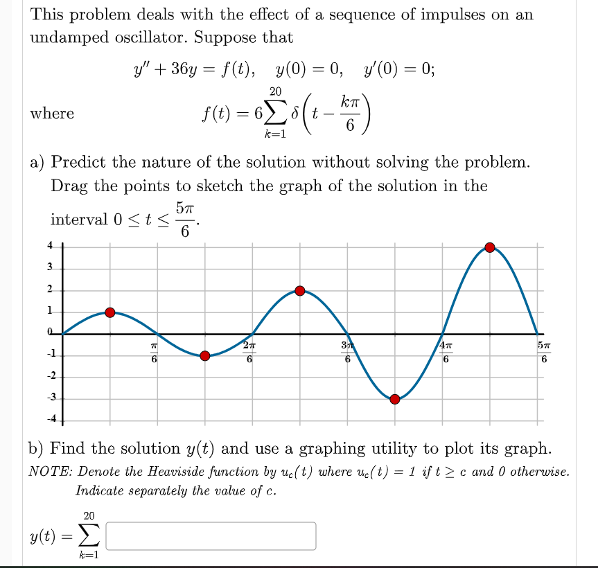 Solved This problem deals with the effect of a sequence of | Chegg.com