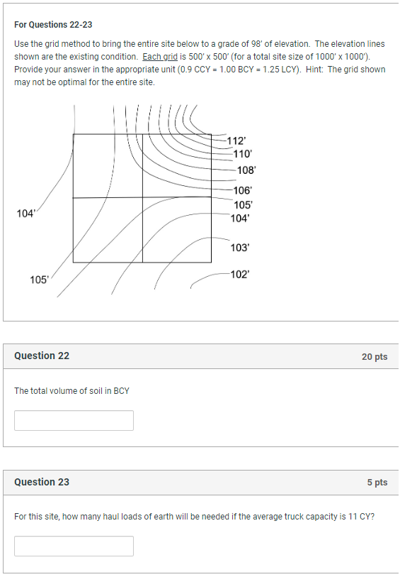 Solved For Questions 22-23 Use the grid method to bring the | Chegg.com