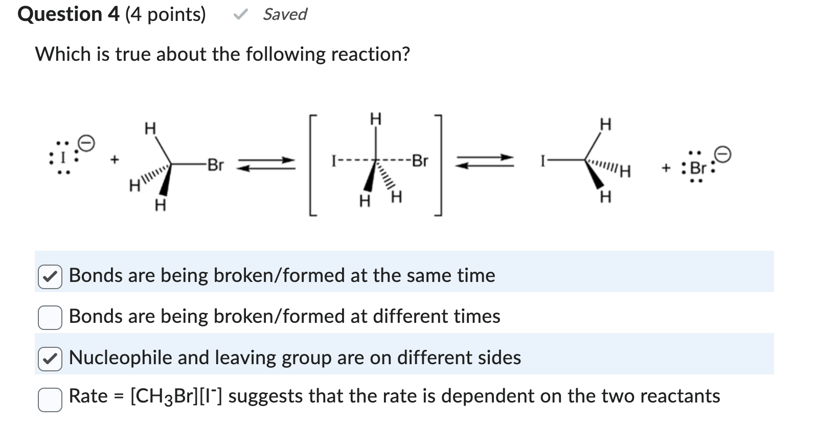 Solved Question 14 (5 points) Which SN1 reaction of each | Chegg.com