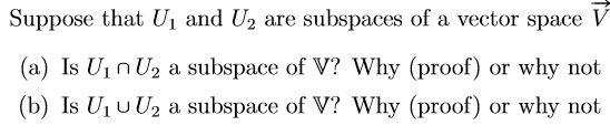 Solved Suppose that U1 and U2 are subspaces of a vector | Chegg.com