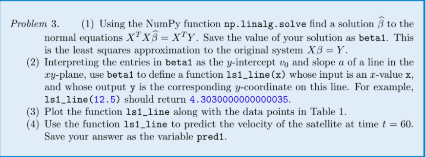 Solved Python: Problem 2. (1) Compute the coefficient | Chegg.com