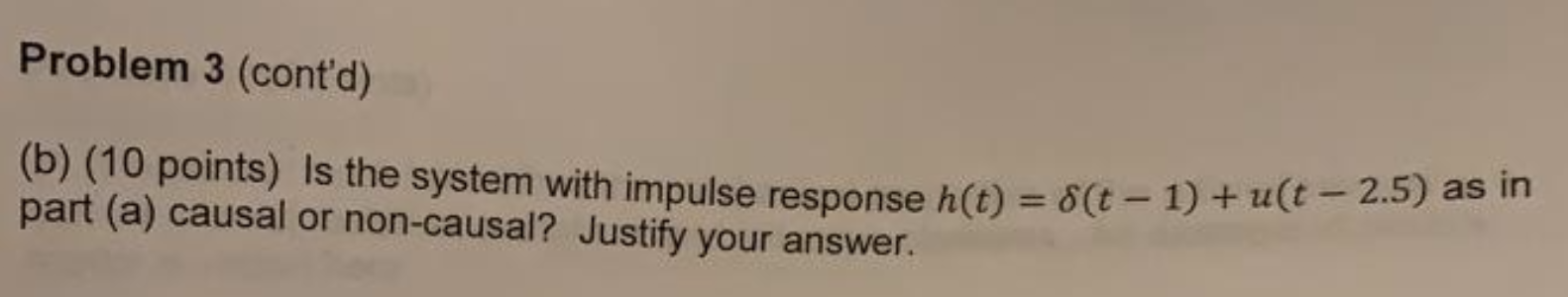 Solved Problem 3 (50 points) For a system with a unit | Chegg.com