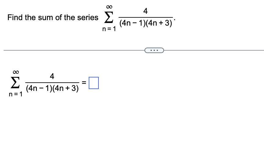 Solved Find a formula for the nth partial sum of the series | Chegg.com