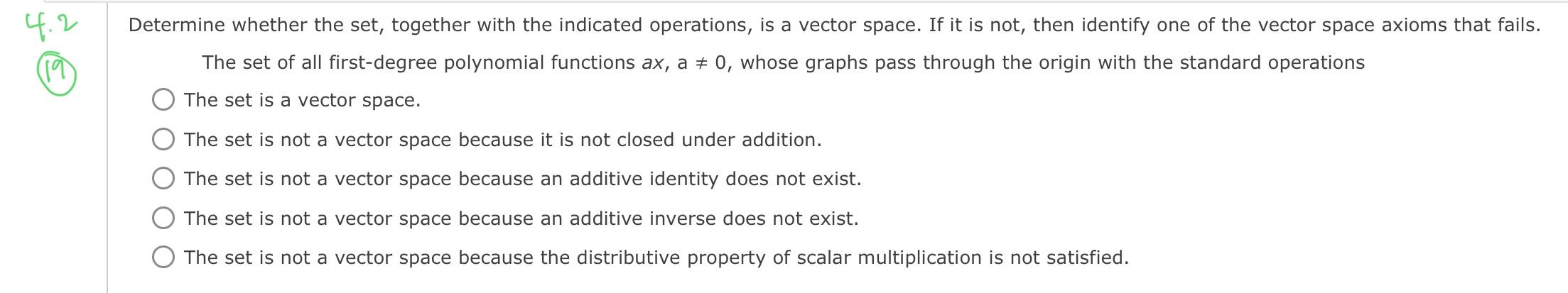 Solved Determine whether the set, together with the | Chegg.com