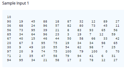 Solved PYTHON PROGRAMMING sample input is provided below, | Chegg.com