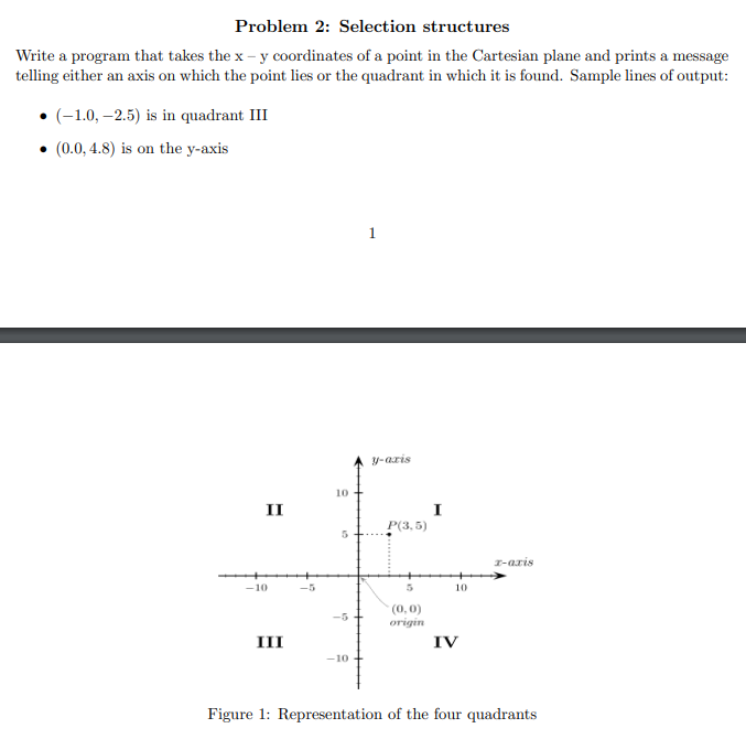 Solved Problem 2 Selection Structures Write A Program That