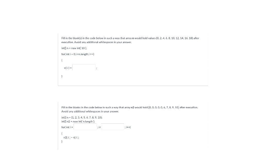 Solved Fill in the blank's) in the code below in such a way | Chegg.com