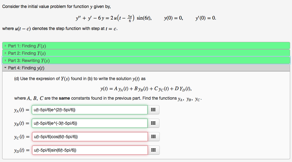 Solved Consider The Initial Value Problem For Function Y 3459