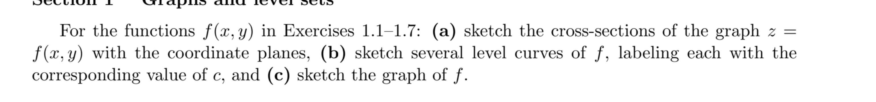 Solved For the functions f(x,y) in Exercises 1.1-1.7: (a) | Chegg.com