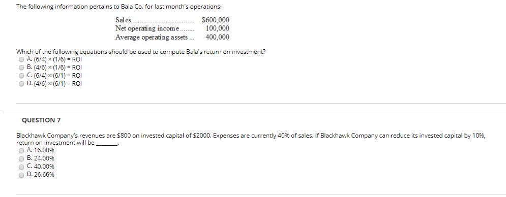 Solved The following information pertains to Bala Co, for | Chegg.com