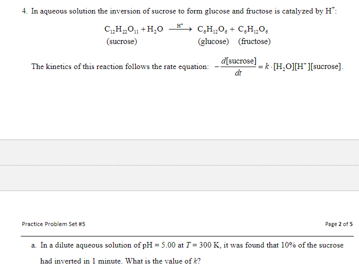 Solved a. In ﻿a dilute aqueous solution | Chegg.com