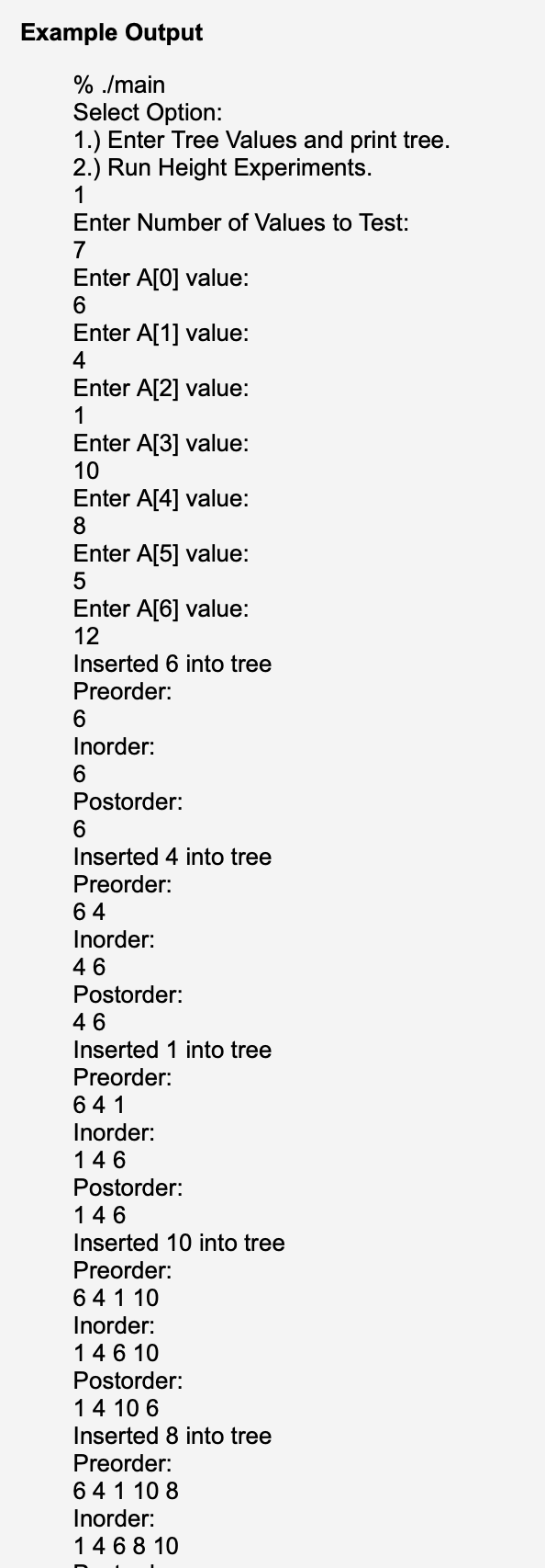 Solved Main.c is provided: #include "bst.h" #include | Chegg.com